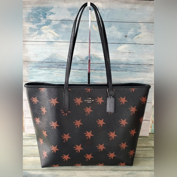 Coach | Bags | Coach Large City Tote Star Canyon Print Coated Canvas ...